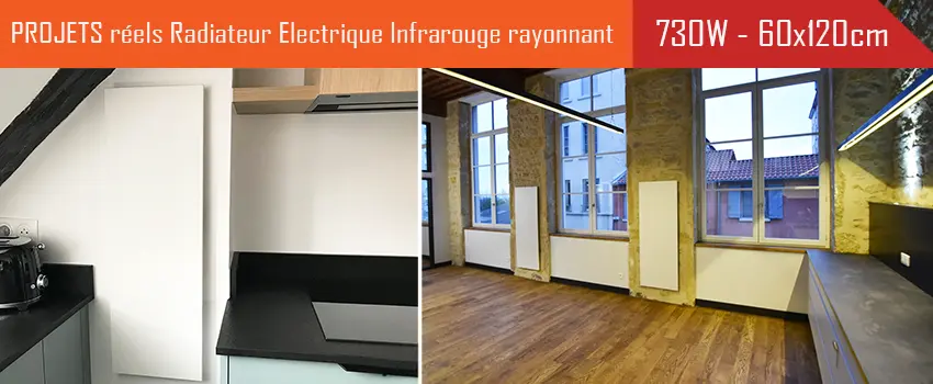 Chauffage électrique infrarouge rayonnant par radiateur à infrarouge ...
